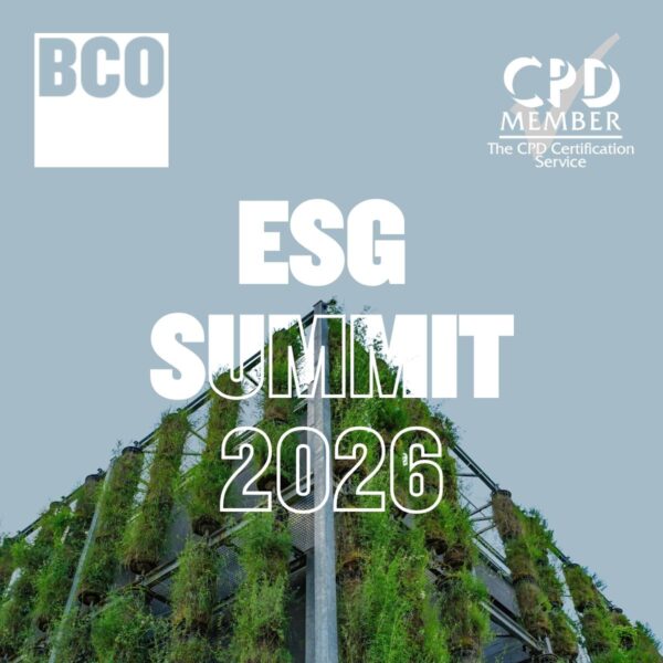 BCO ESG Summit - BCO - British Council for Offices